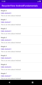 RecyclerView in Android – Magda Miu